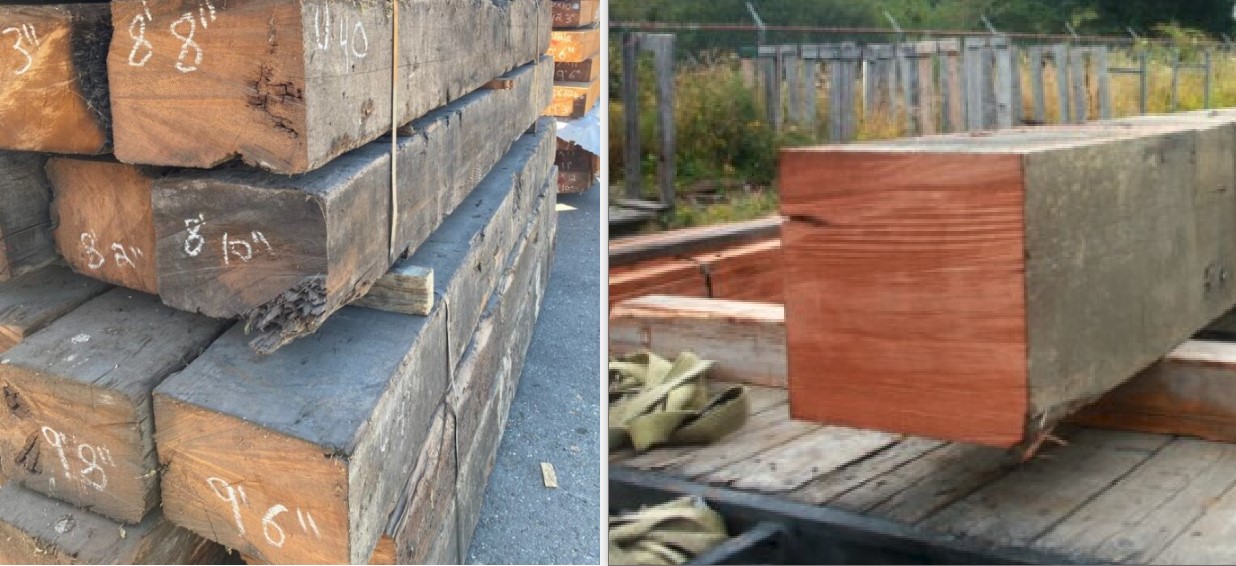 Reclaimed Redwood Timbers for Sale - Sonoma Milling Company